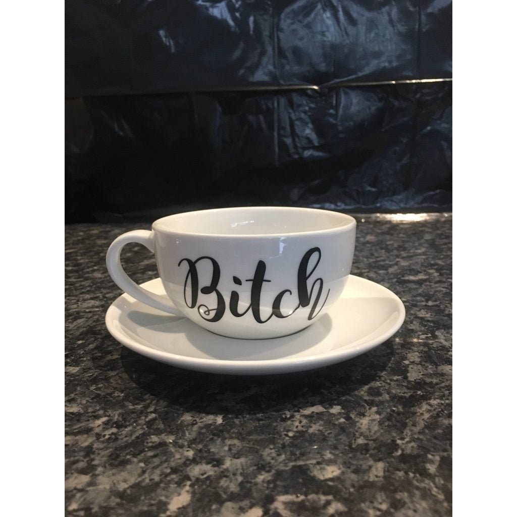 Inappropriate Tea Cup and Tea Pot Set – Dazzling Decals and Designs