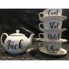 Inappropriate Tea Cup and Tea Pot Set – Dazzling Decals and Designs