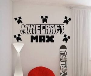 Minecraft Wall Decal with Name - Dazzling Decals and Designs